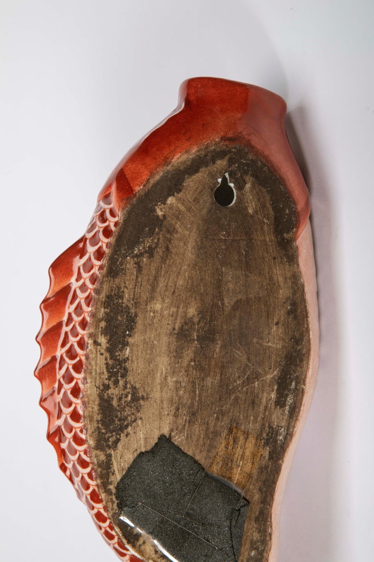 Pair of Decorative Koi Wall Pockets For Sale at 1stDibs