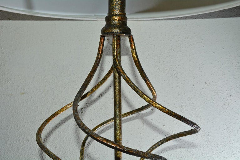 Pair of Decorative Spiral Scrolled Metal Base Lamp at 1stDibs | spiral ...