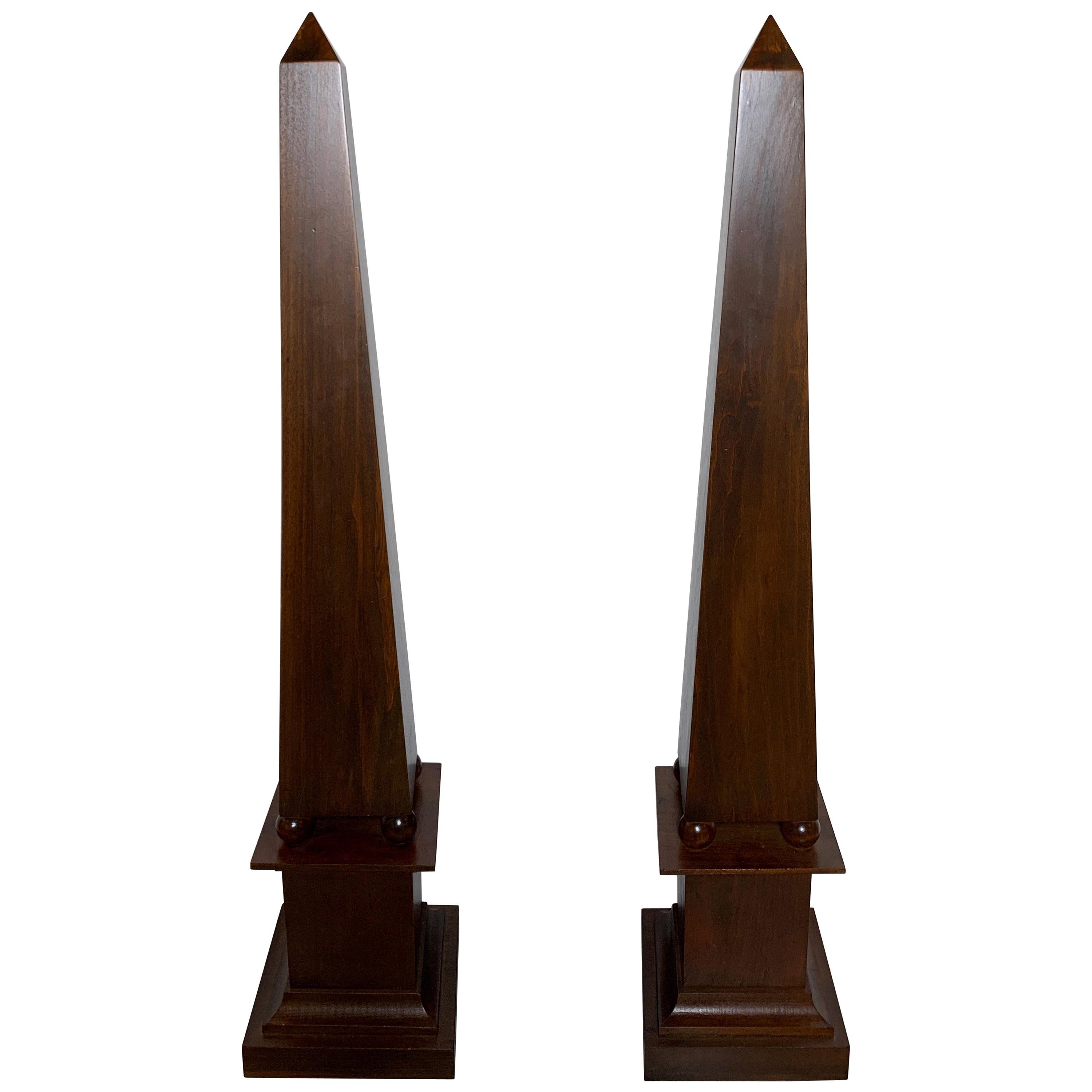 Tall Ceramic Obelisk Statues at 1stDibs