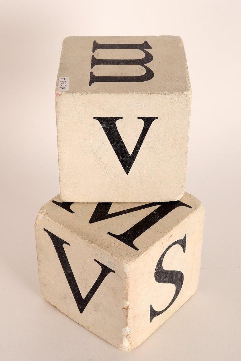 Pair of Dice with Letters, USA, circa 1900 For Sale at 1stDibs
