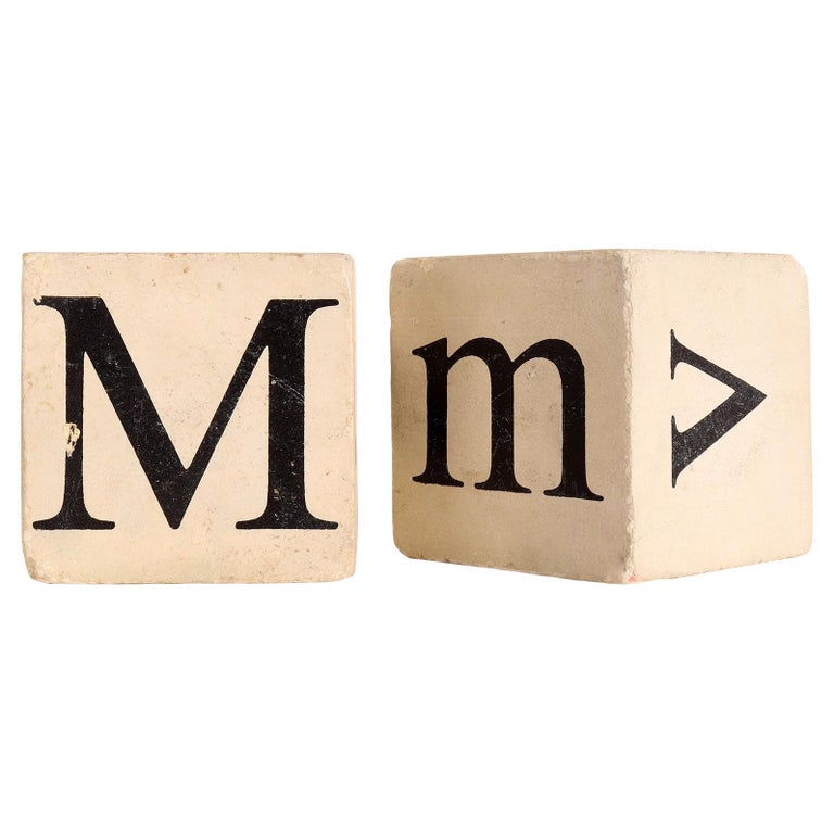 Pair of Dice with Letters, USA, circa 1900 For Sale at 1stDibs