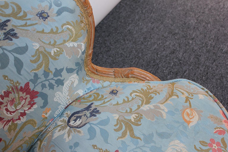 Pair of Diminutive French Louis XV Rococo Boudoir Slipper Chairs at 1stDibs