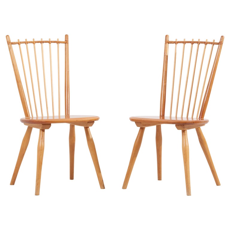 Pair of Dining Chairs by Albert Haberer for Hermann Fleiner, Germany ...