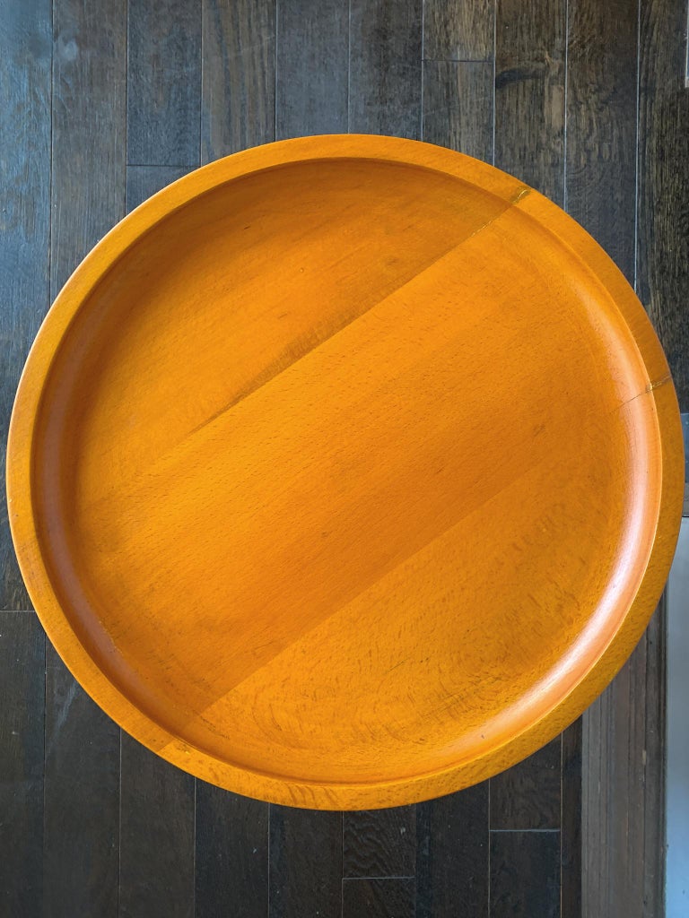 Pair of Dish-Top Stool Side Tables in the Style of Sergio Rodrigues For ...