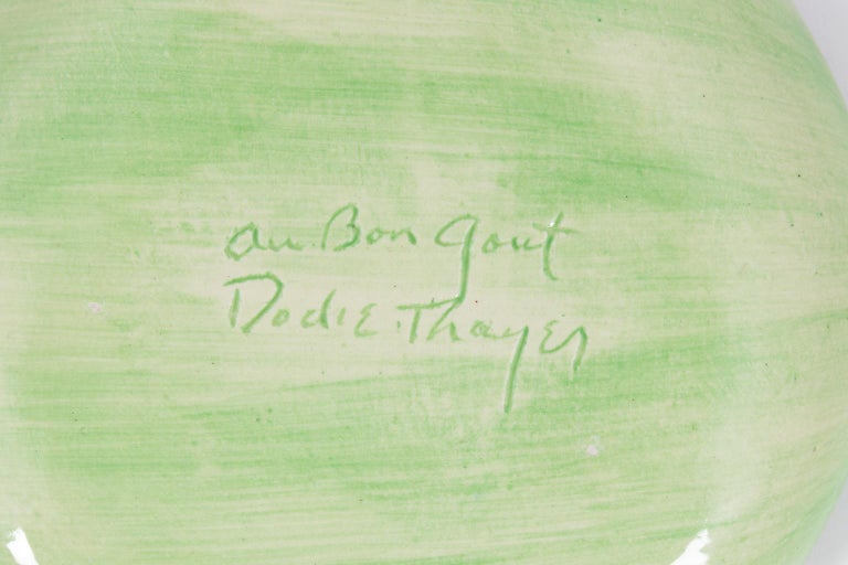 Pair of Dodie Thayer Pea Pod Plates at 1stDibs