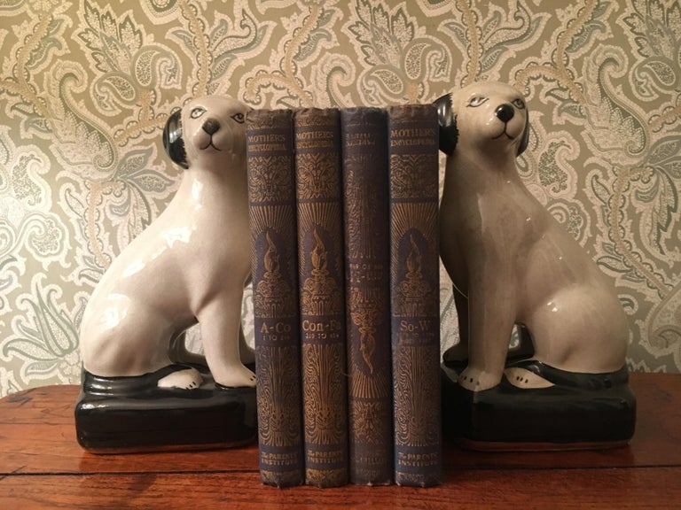Pair of Dog Bookends at 1stDibs | dog book ends, staffordshire dog ...