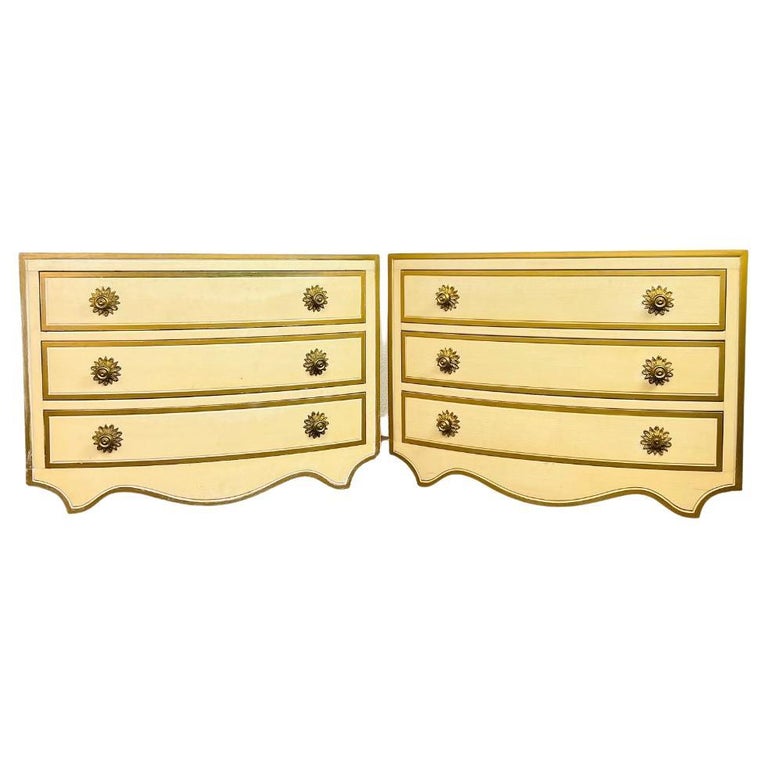 Pair of Dorothy Draper Hollywood Regency Chests For Sale at 1stDibs
