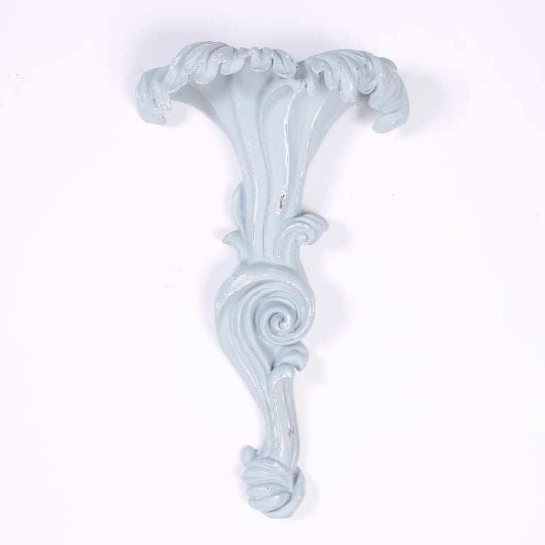 Pair of Dorothy Draper Style Wall Brackets For Sale at 1stDibs