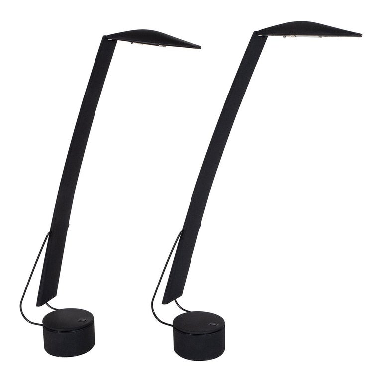 Pair of "Dove 01" Adjustable Desk Lamps For Sale at 1stDibs