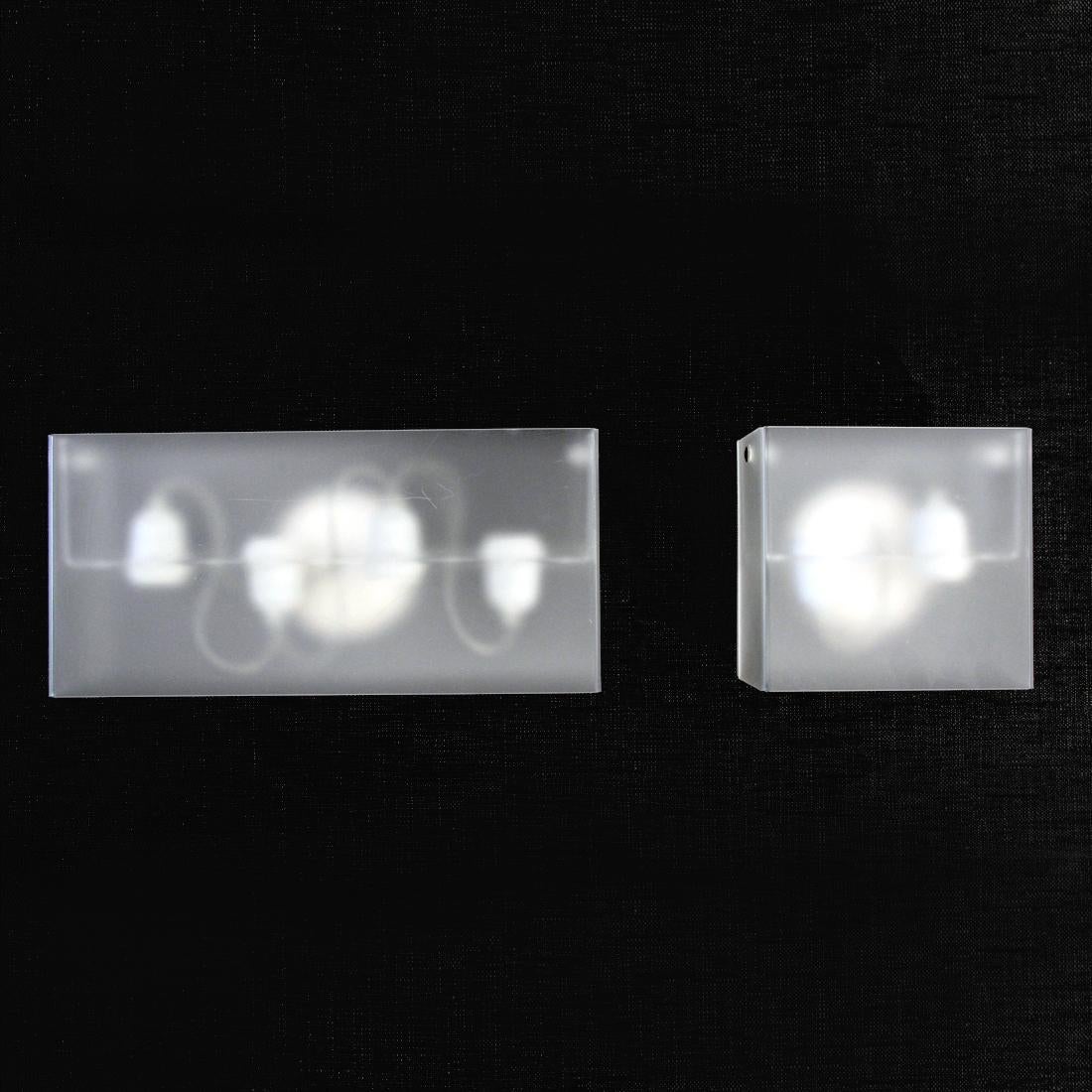 Pair of 'Duplex' Wall Lamps by Carlo Tamborini for Candle Fontana Arte ...