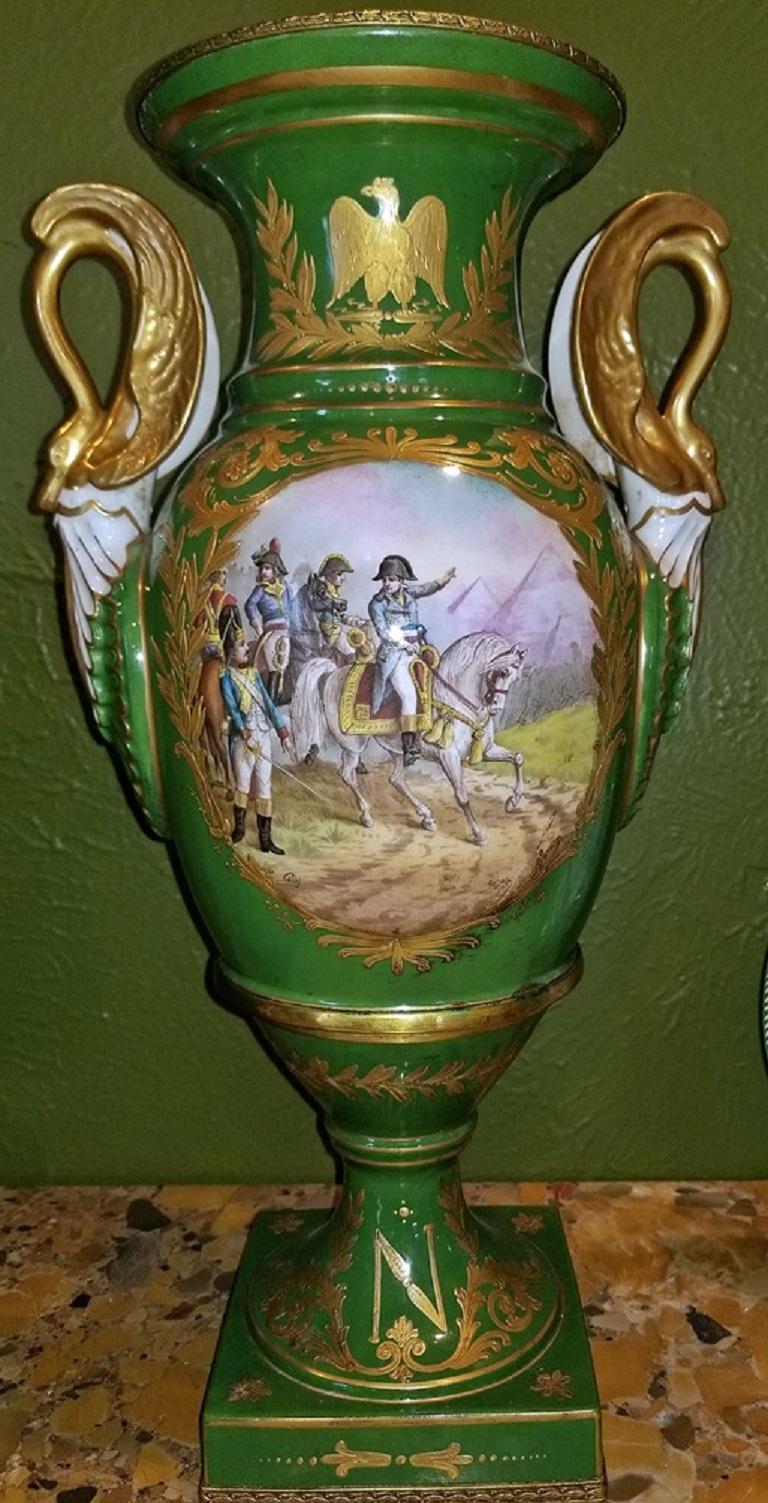 Pair of Early 19 Century Sevres Porcelain Napoleonic Vases at 1stDibs ...