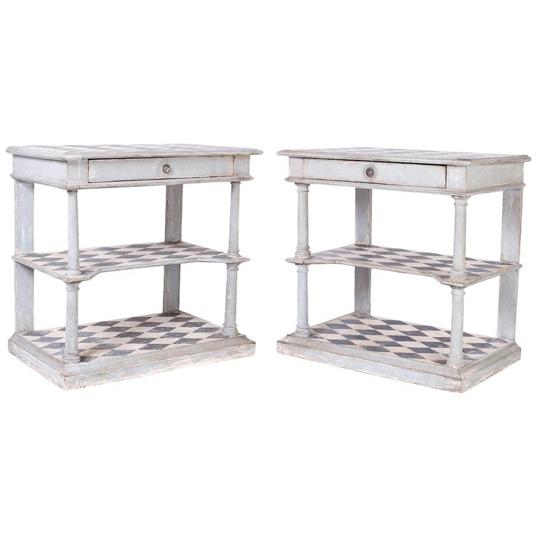 Pair of Early 19th Century Three-Tiered Servers or Consoles For Sale at ...