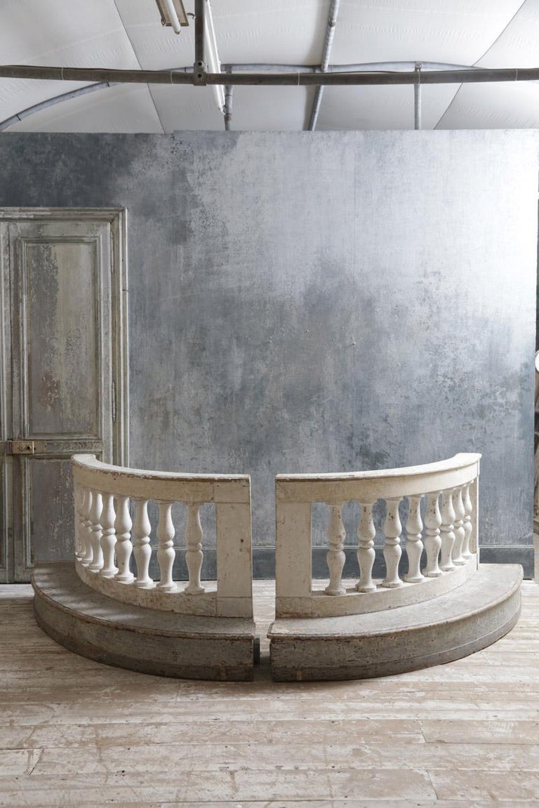 Pair of Early 19th Century Painted Italian Balustrades at 1stDibs