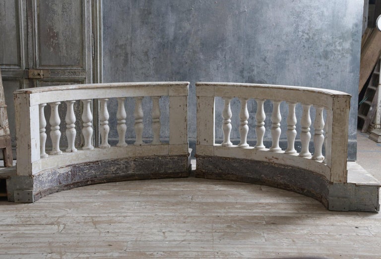 Pair of Early 19th Century Painted Italian Balustrades at 1stDibs