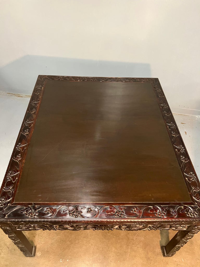 Pair of Early 20th Century Carved Rosewood Chinese Center Tables For ...