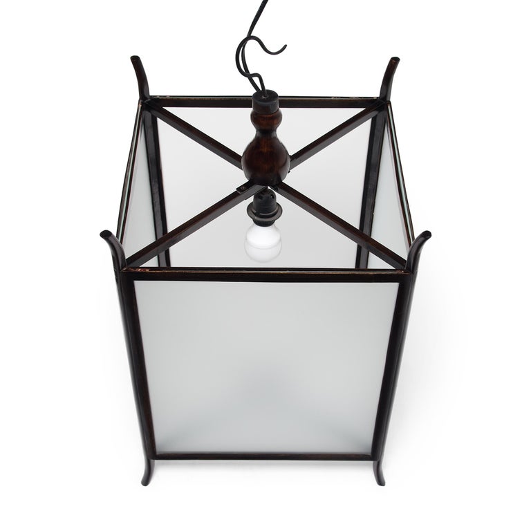 Pair of Chinese Square Courtyard Lanterns, c. 1900 For Sale at 1stDibs