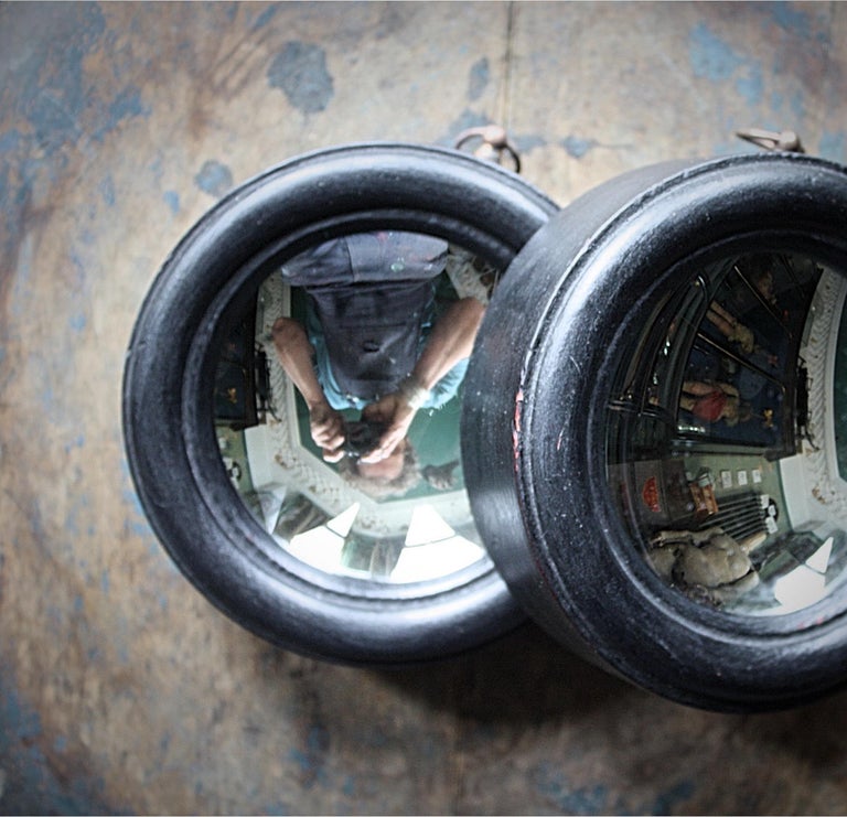 Pair of Early 20th Century Concave Distortion Mirrors Curio Optical ...