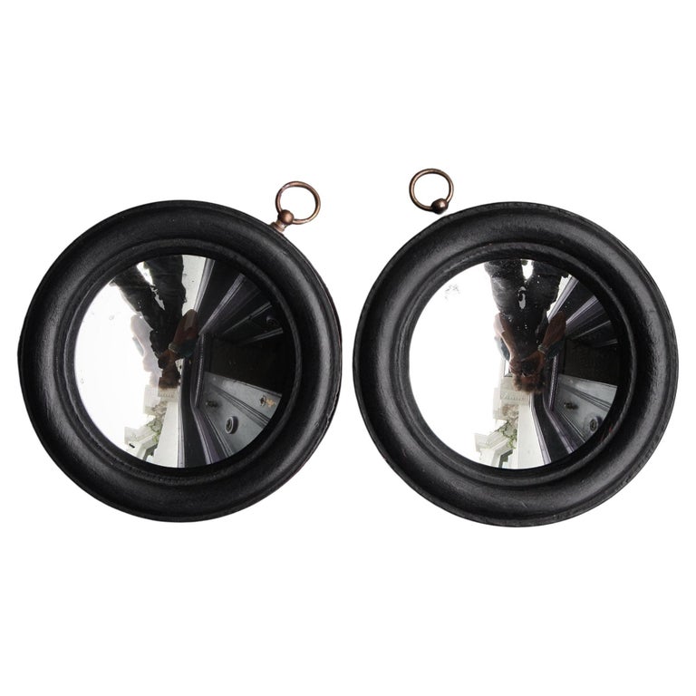 Pair of Early 20th Century Concave Distortion Mirrors Curio Optical ...