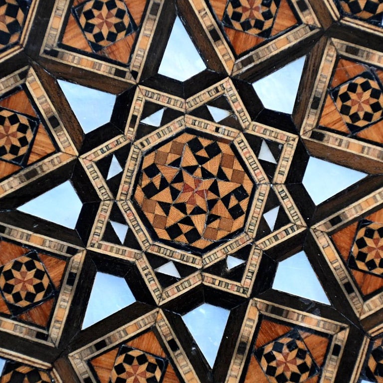Pair of Early 20th Century Damascus Side Tables For Sale at 1stDibs