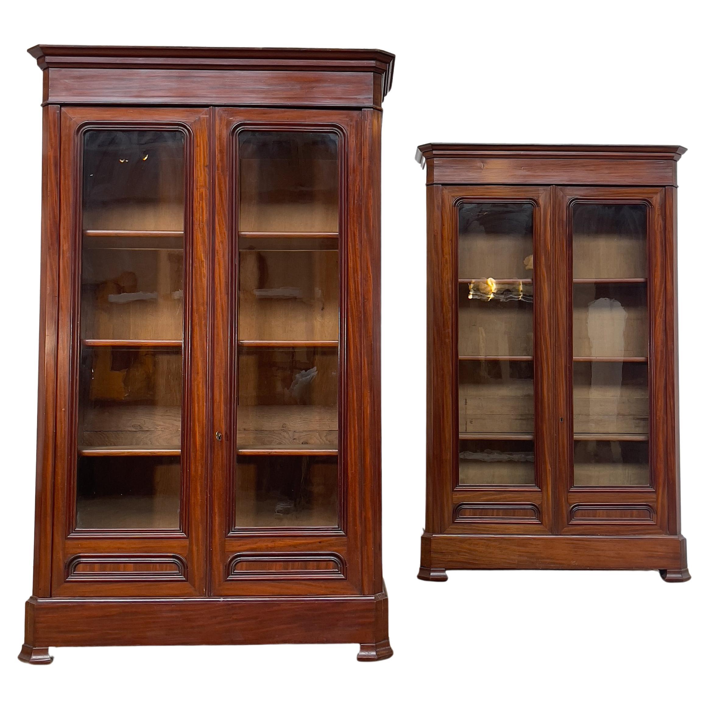 Pair of Padauk Wood Empire Style Dwarf Bookcases, 'England, 20th ...