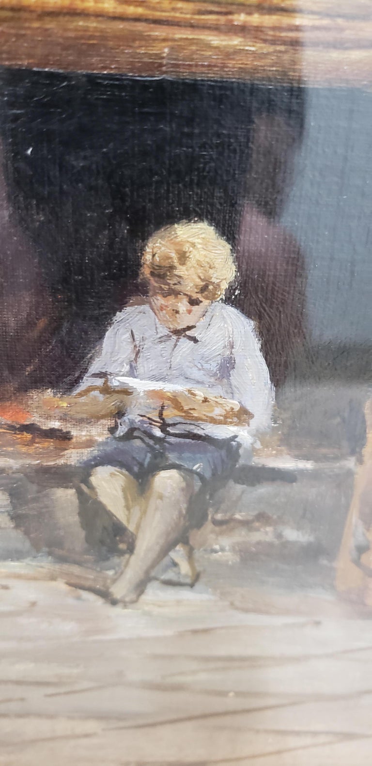 Pair of Early 20th Century Oil Paintings by Mario Fattori, circa 1920s ...