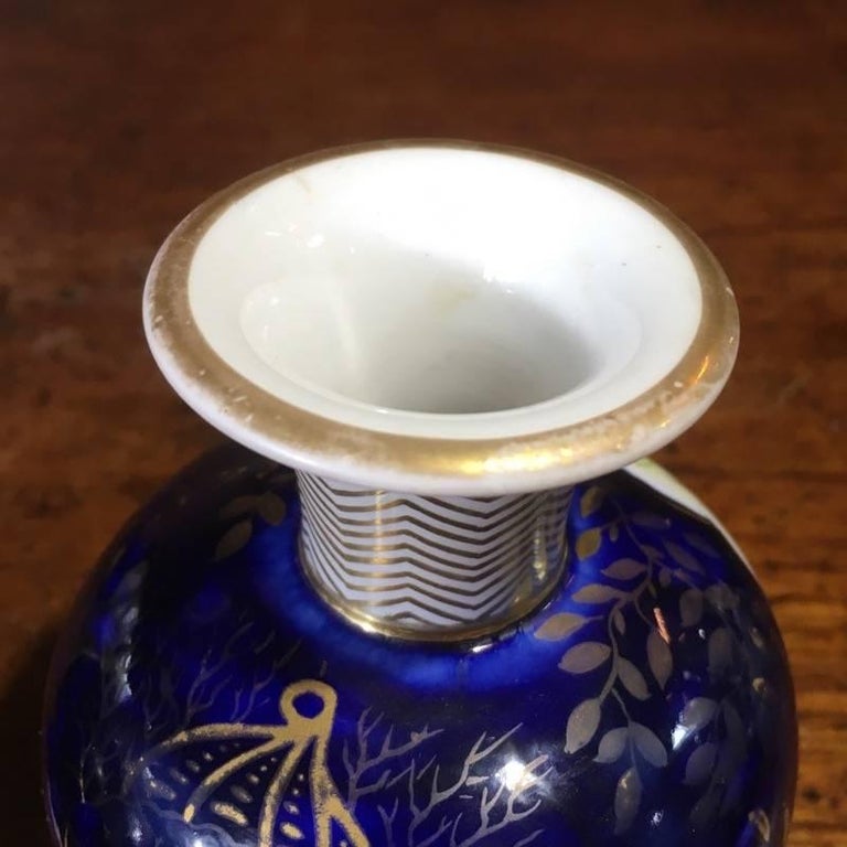 Pair of Early Minton Vases, Flower Panels, circa 1825 at 1stDibs