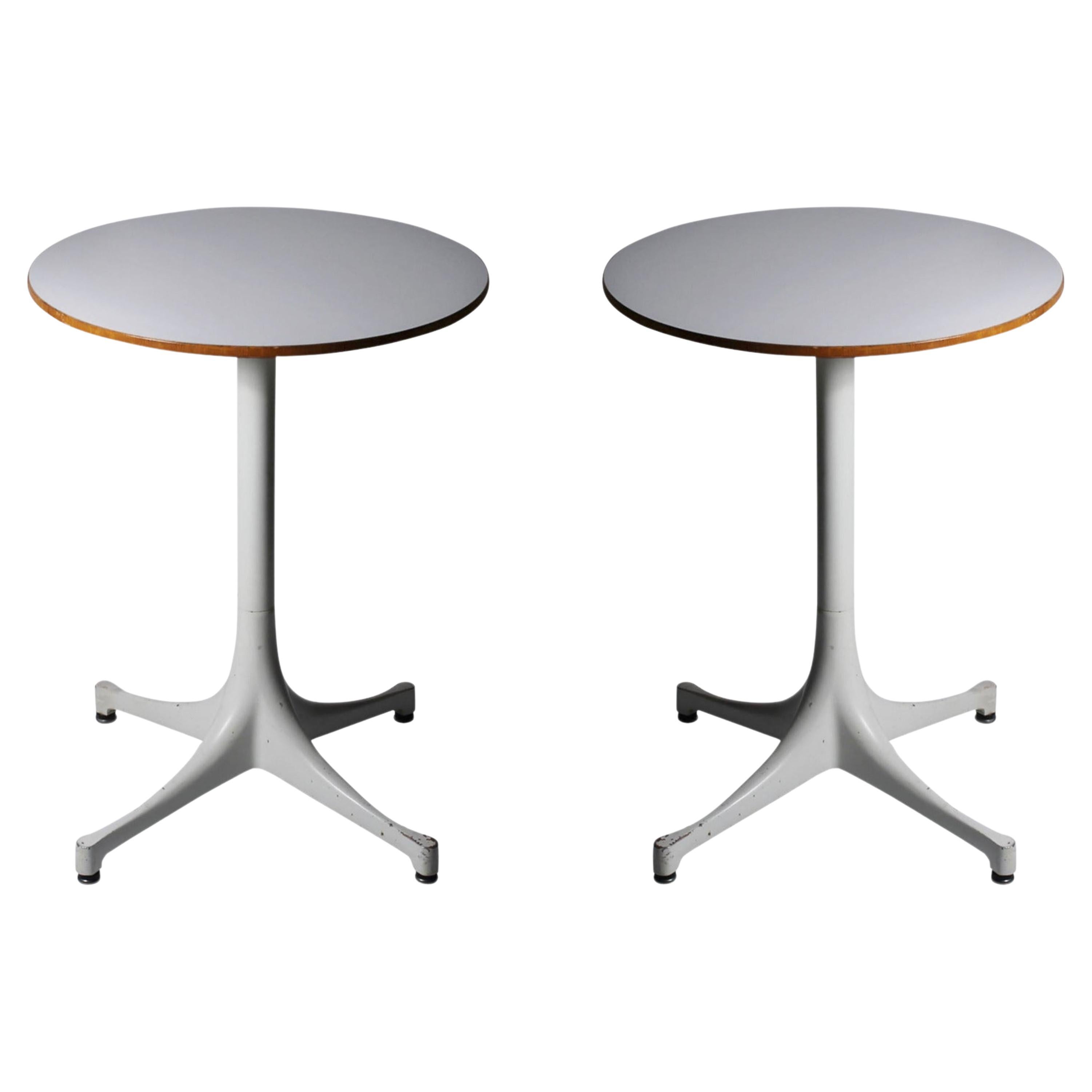 Pair of Early Original George Nelson Herman Miller Swag Leg Tables For ...