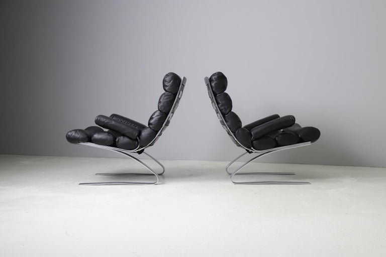 Pair of Early 'Sinus' Lounge Chairs by R. Adolf and H. Schröpfer for ...