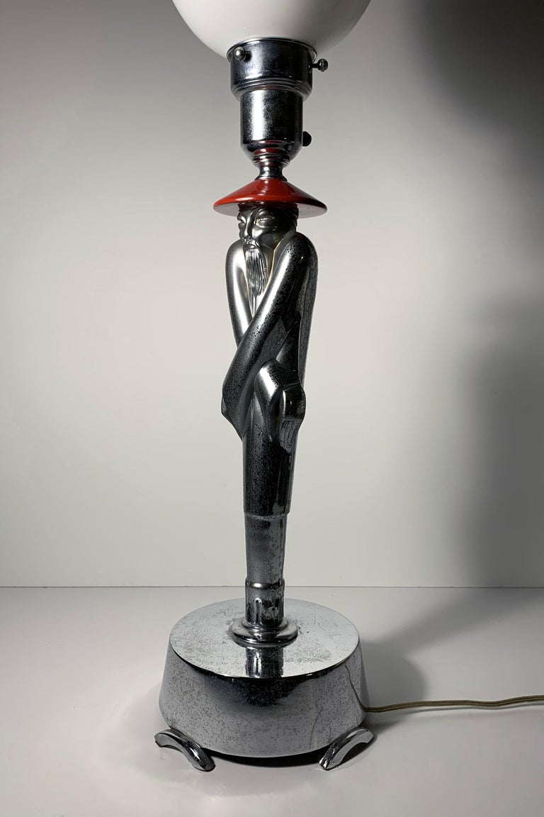 Pair of Early Vintage Viktor Schreckengost Chinoiserie Table Lamps For Sale at 1stDibs