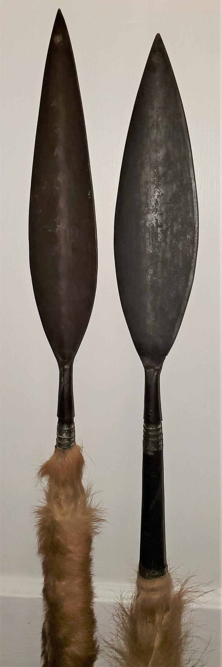 Pair of East African Throwing Short Spears at 1stDibs