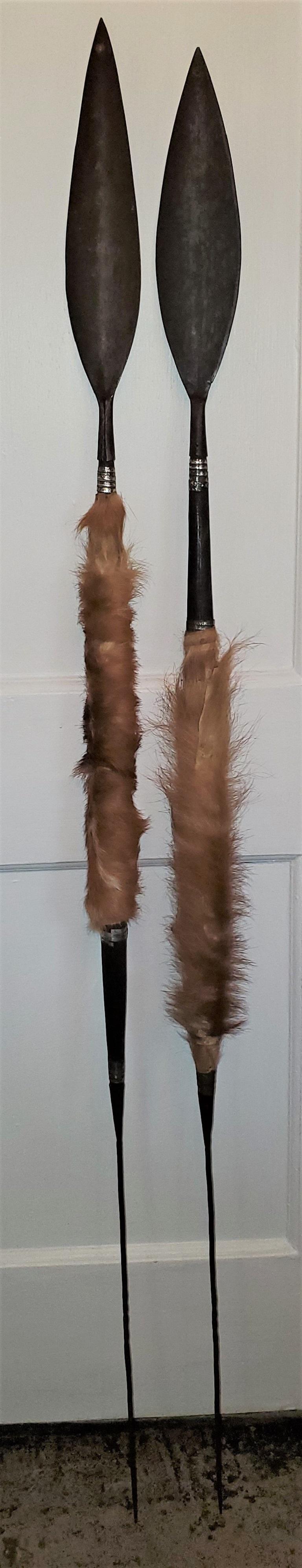 Pair of East African Throwing Short Spears at 1stDibs