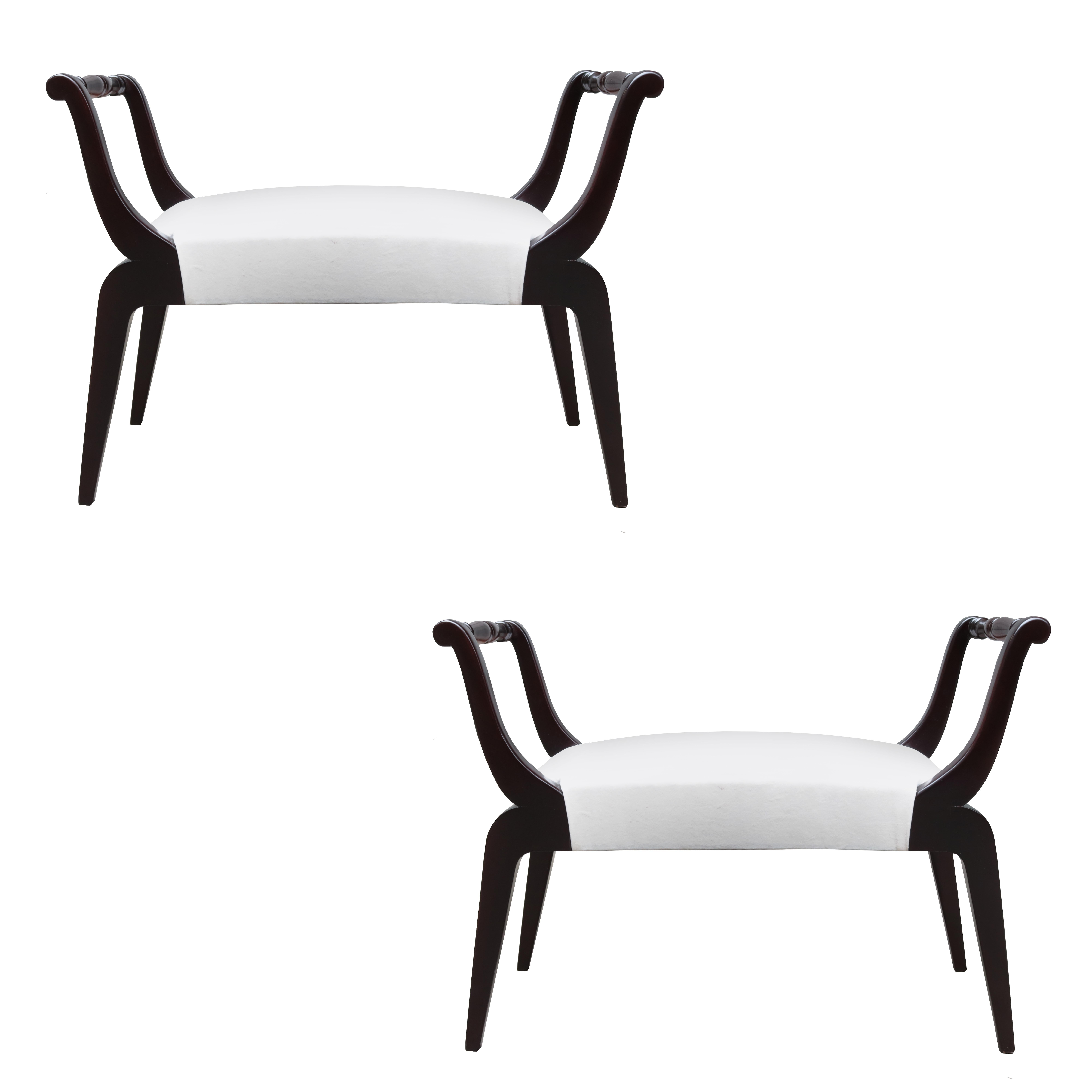 Pair of Dorothy Draper Benches at 1stDibs