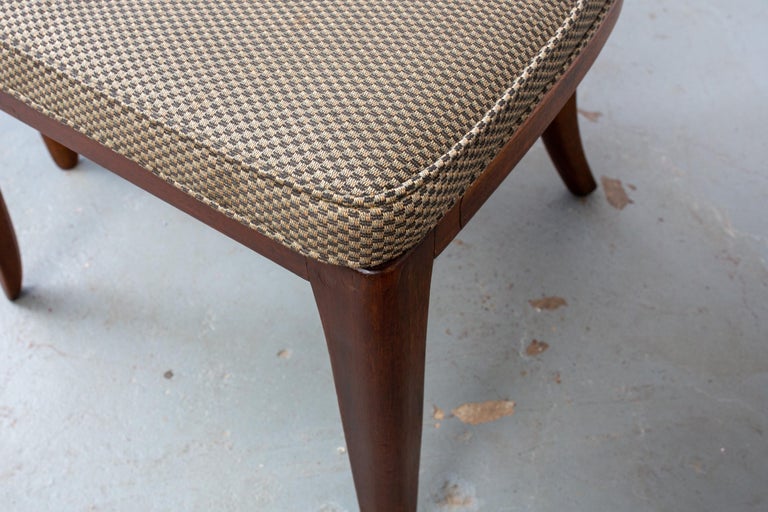 Pair of Ed Wormley Style Cane Back Side Chairs at 1stDibs