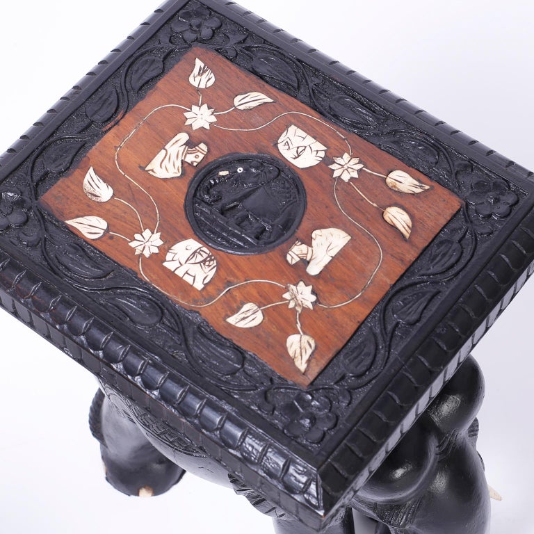 Pair of Elephant End Tables at 1stDibs