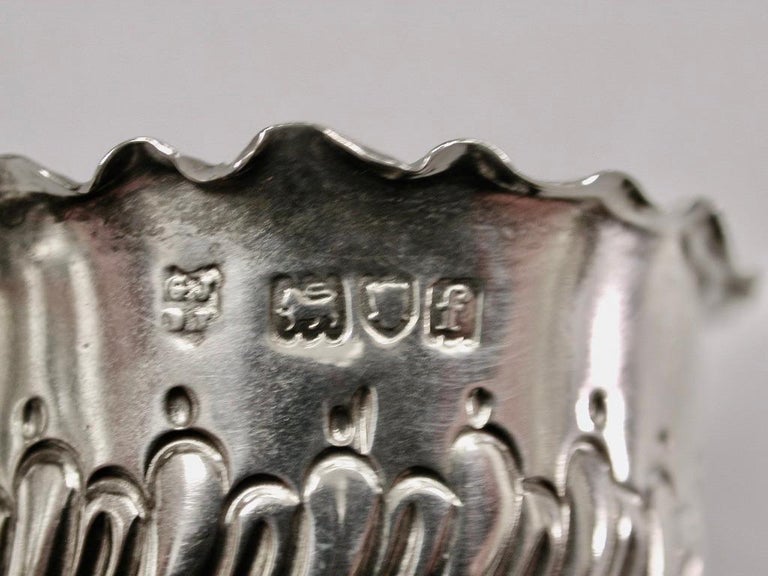 Pair of Embossed Silver Vases, London Assay, 1901, Jackson and ...