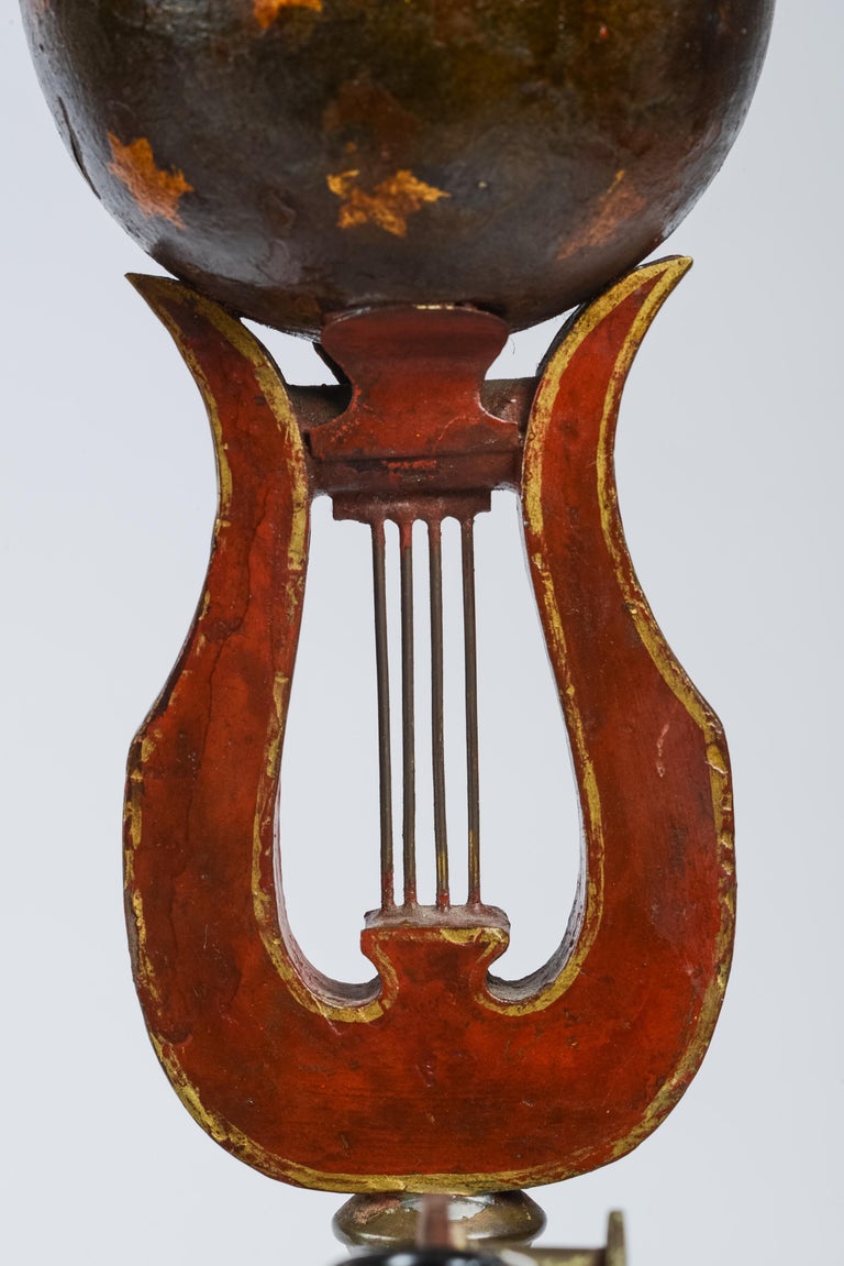 Pair of Empire Red Tole Oil Lamps 'Lampes A Quinquet' at 1stDibs ...