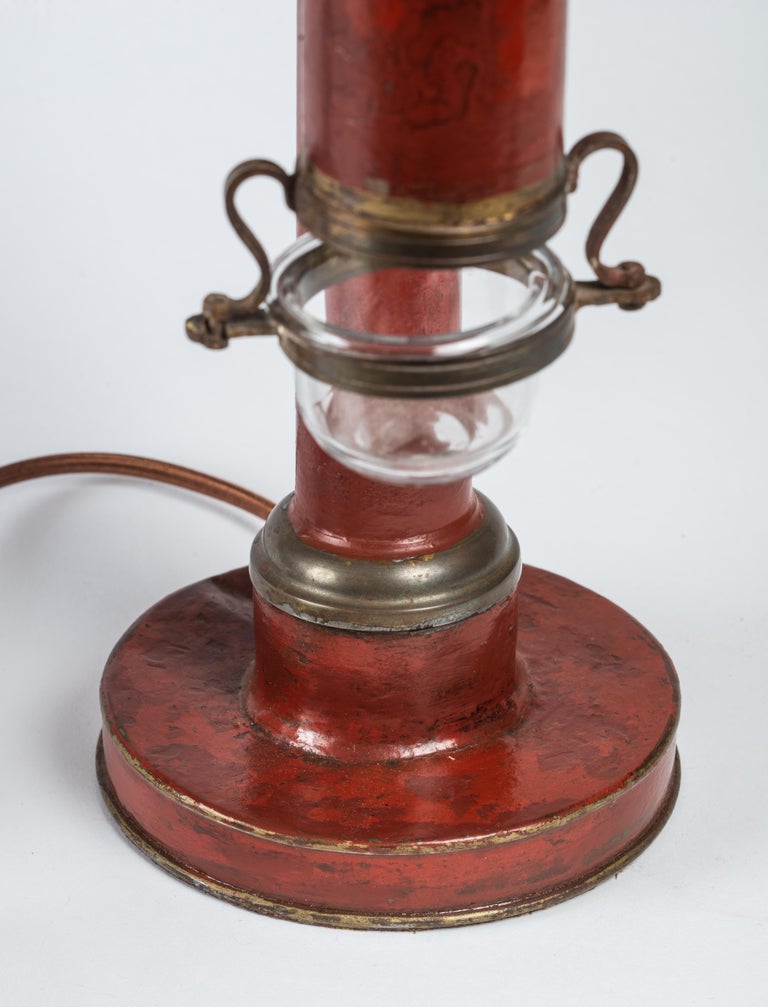 Pair of Empire Red Tole Oil Lamps 'Lampes A Quinquet' at 1stDibs ...