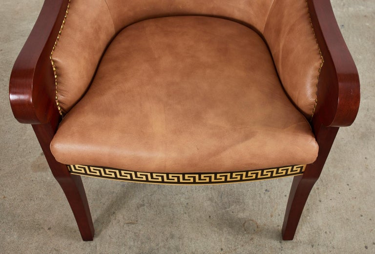 Pair of Empire Style Armchairs with Versacesque Decoration For Sale at ...