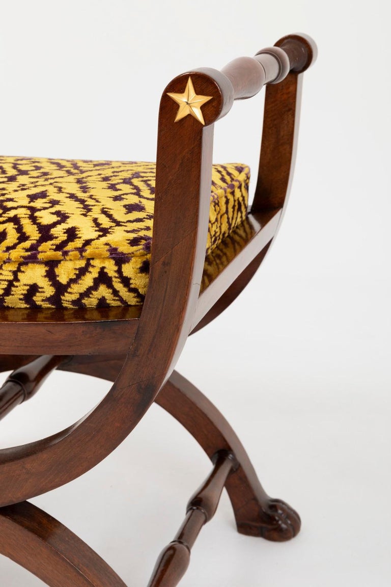 Pair of Empire Style Curule Seats, circa 1900 For Sale at 1stDibs