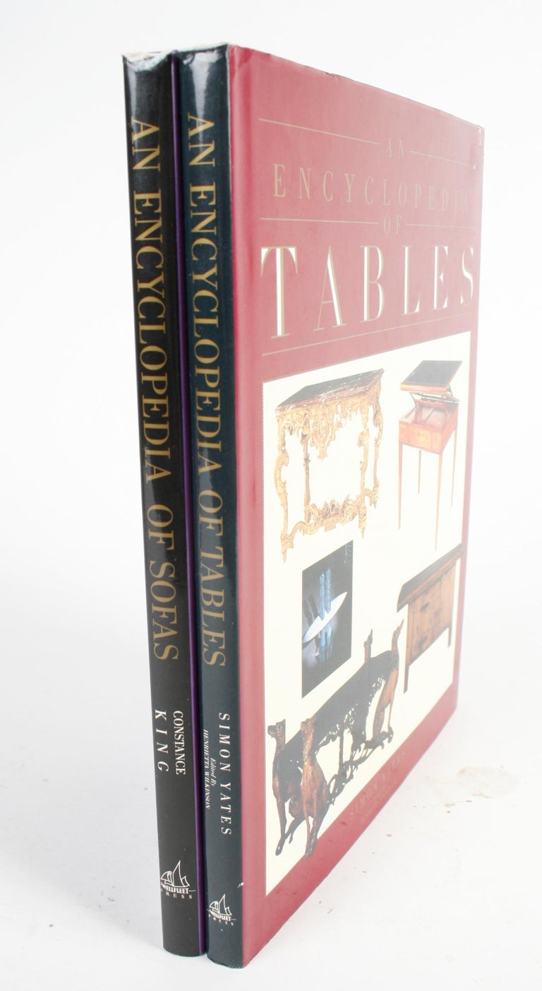 Pair of Encyclopedias: Tables and Sofas, First Edition Books For Sale ...