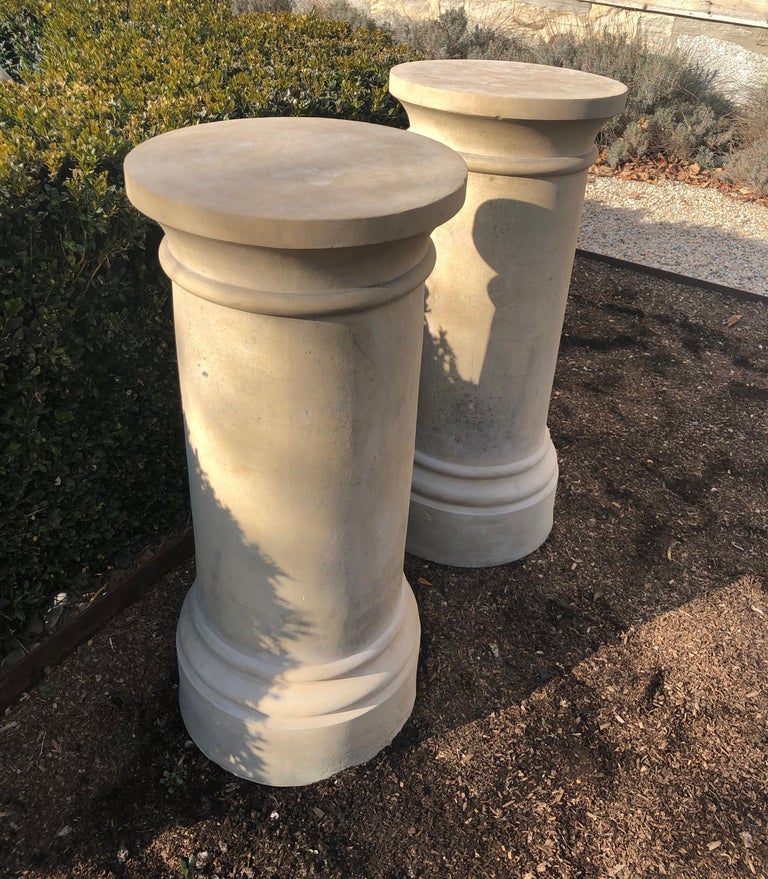 Pair of English 19th Century Terracotta Pedestals by James Stiff and ...