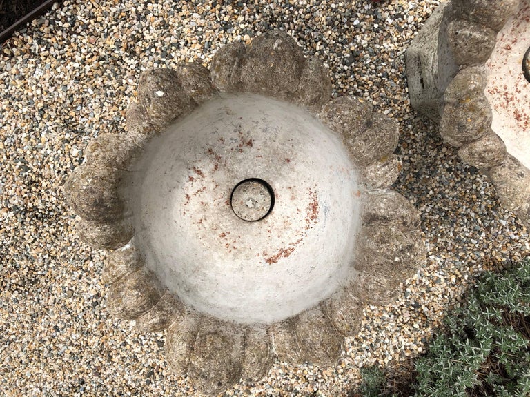 Pair of English Acanthus-Leaf Cast Stone Urns at 1stDibs