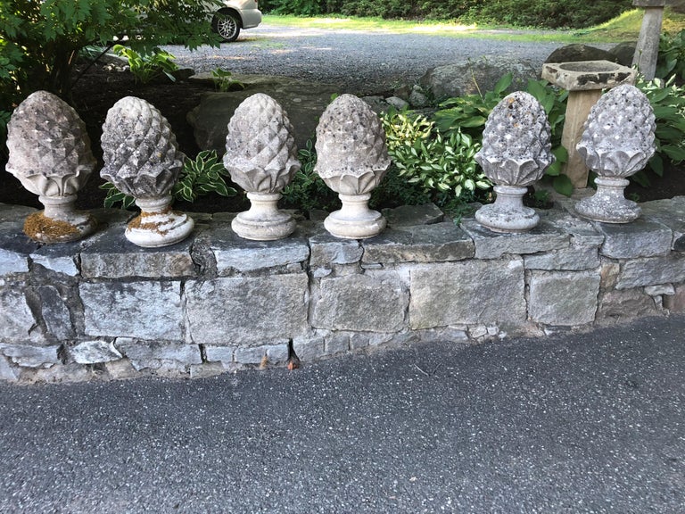 Pair of English Cast Stone Pineapple Finials at 1stDibs | stone finials ...