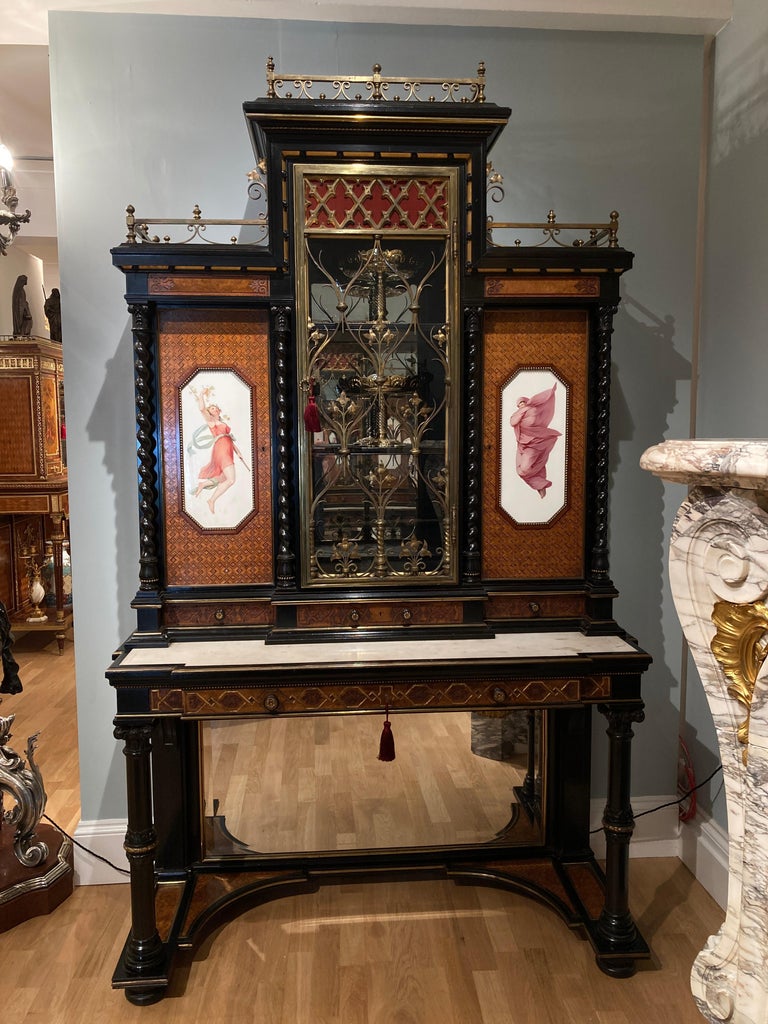 Pair of English Display Cabinets in the Renaissance Revival Style For ...