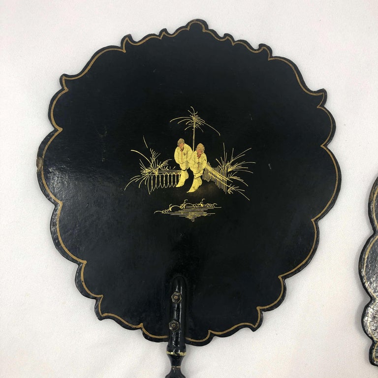 Pair of English Fans at 1stDibs