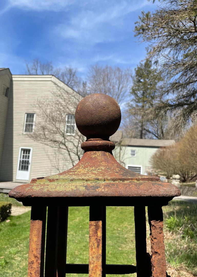 Pair of English Garden Gate Pier Obelisks/Trellises For Sale at 1stDibs