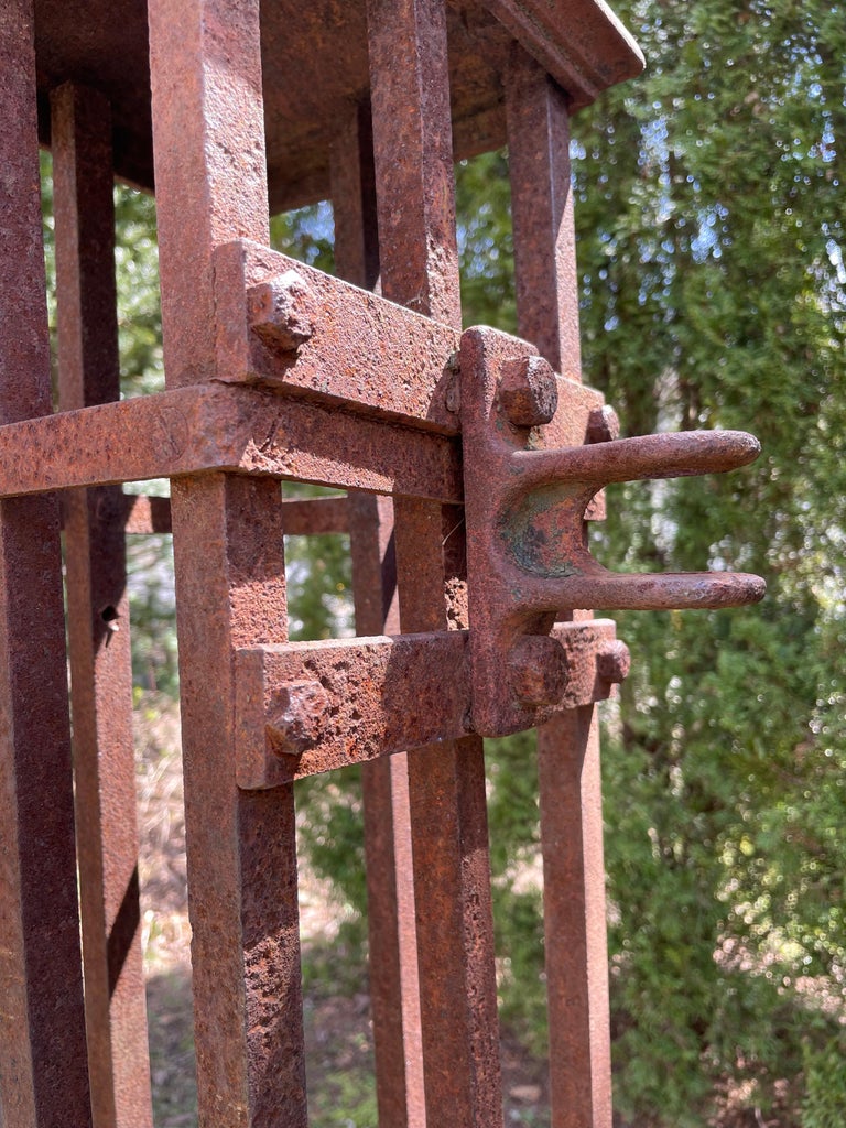 Pair of English Garden Gate Pier Obelisks/Trellises For Sale at 1stDibs