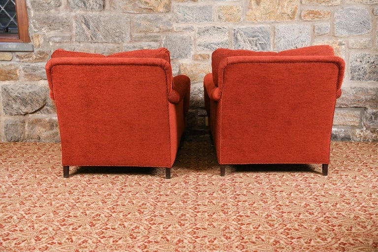 Pair of English George Smith Lounge Chairs at 1stDibs