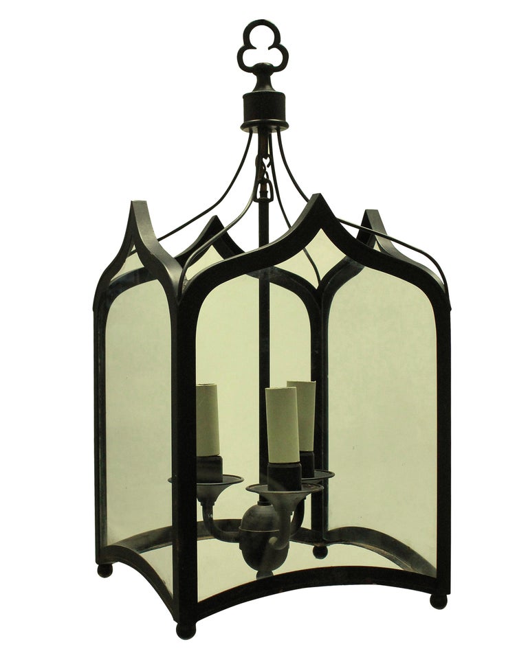 Pair of English Gothic Hanging Lanterns For Sale at 1stDibs