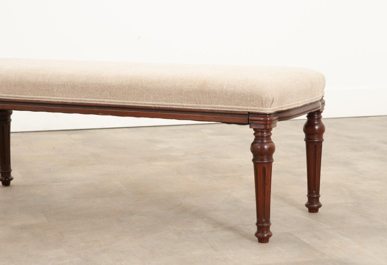 Pair of English Mahogany Benches For Sale at 1stDibs